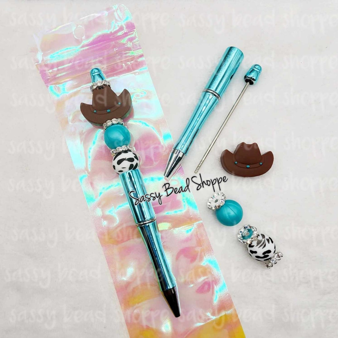 Cowgirl up Beadable Pen Kit, DIY Craft PLASTIC Pen Kit, Beadable Pens ...