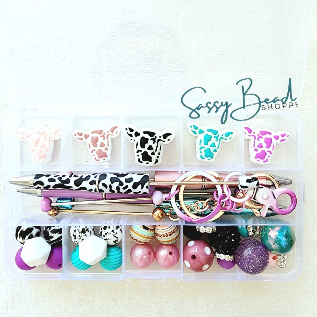 Classy Cow Bead Craft Kit, Beadable Custom Pens, Beaded Keychains, DIY ...