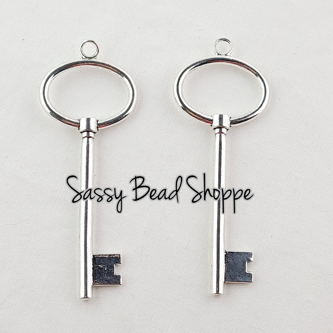 Large Key Pendant Set of 1 or 2, Key Pendant Charms 93mm X 35mm, Key ...