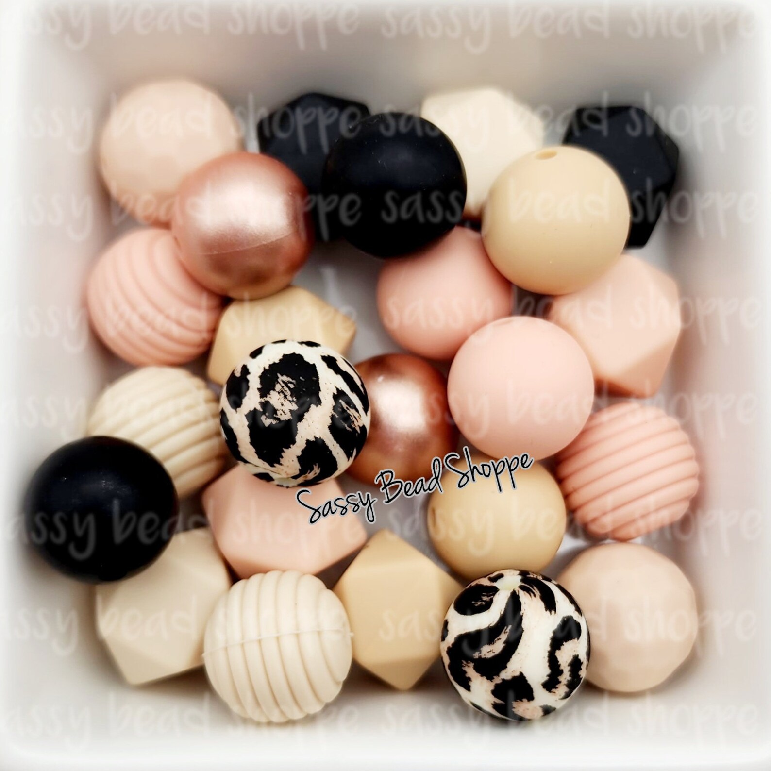 Peach Perfect Bead Bundle ~ 15mm Silicone Mix Set of 24 for Crafts - Etsy