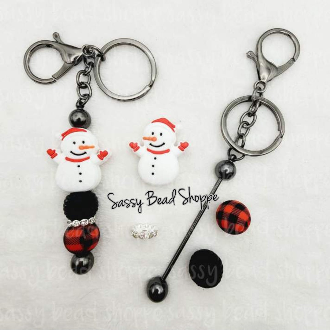 Warm Hugs Keychain Kit, Beadable Key Chain, Beaded Keychain, Focal ...