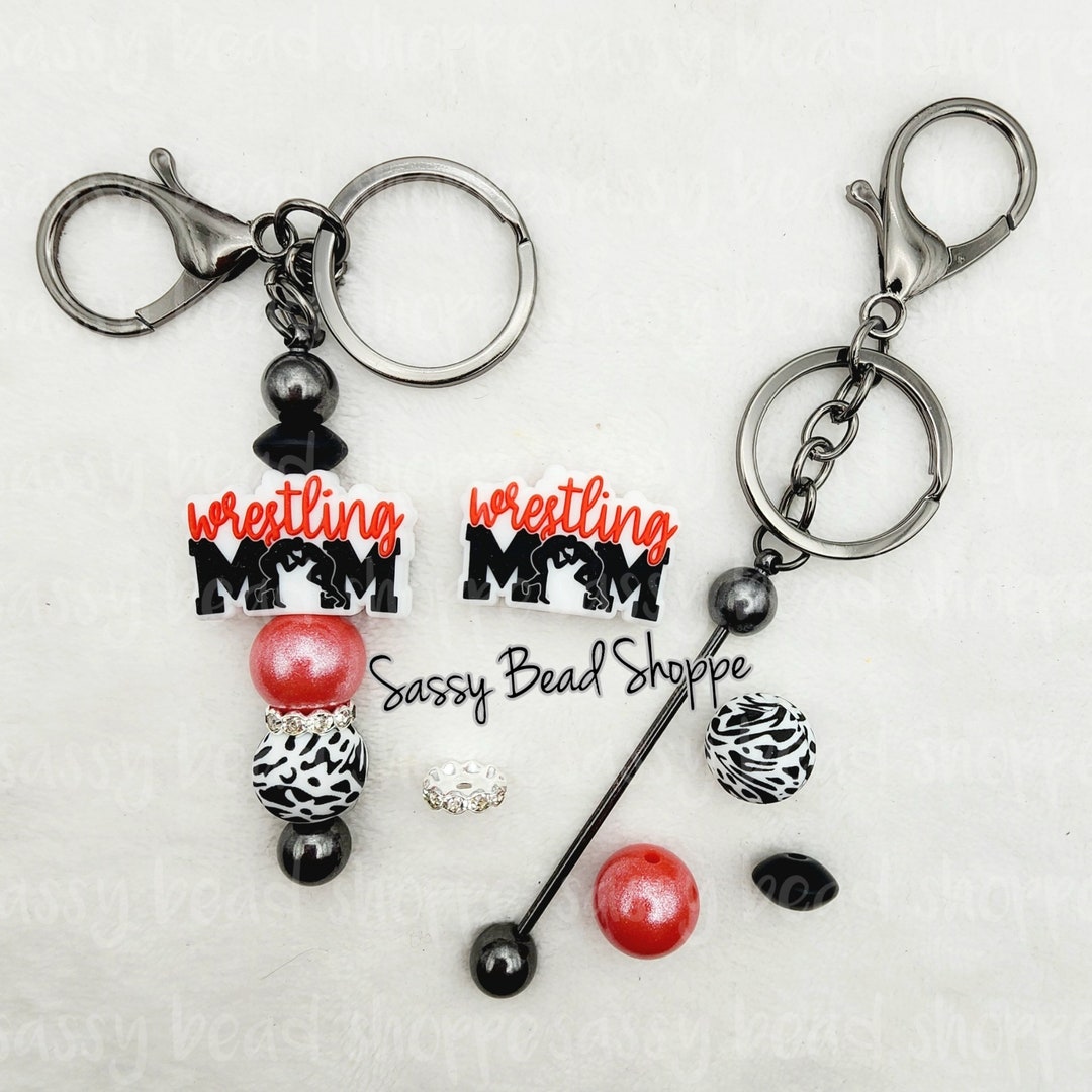 Wrestling Life Keychain Kit Beadable Key Chain Beaded - Etsy