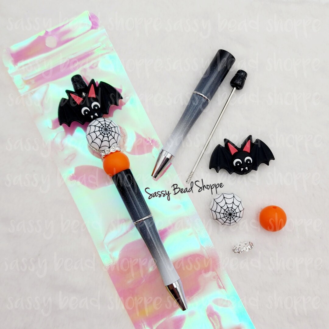Spooky Time Beadable Pen Kit, DIY Craft PLASTIC Pen Kit, Beadable Pens ...