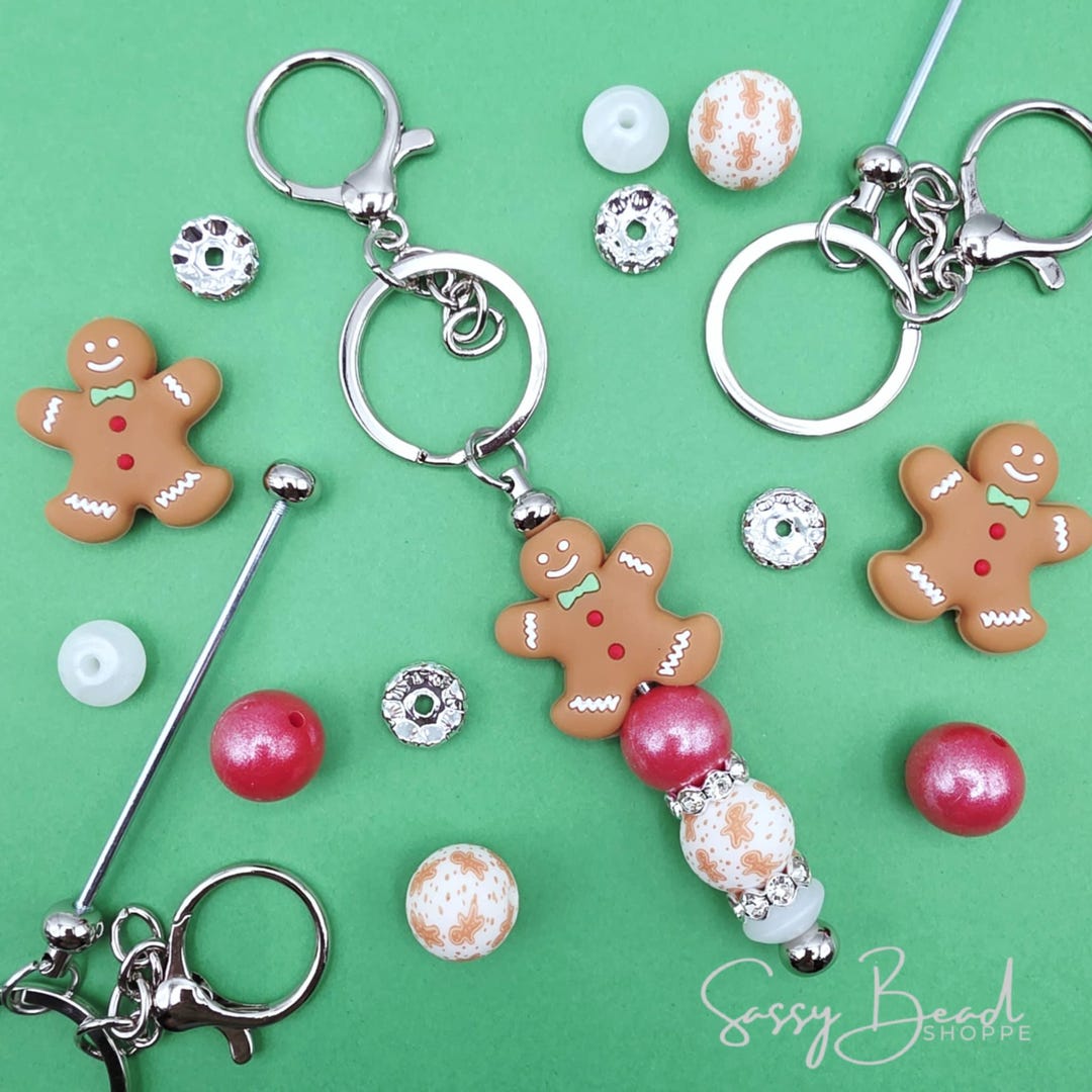 Ginger Snap DIY Keychain Kit ~ Gingerbread Man Keychain Craft, Holiday ...