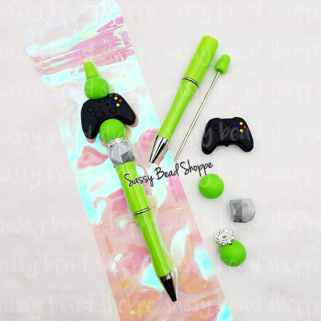 Gamer Beadable Pen Kit, Controller DIY Craft PLASTIC Pen Kit, Beadable ...