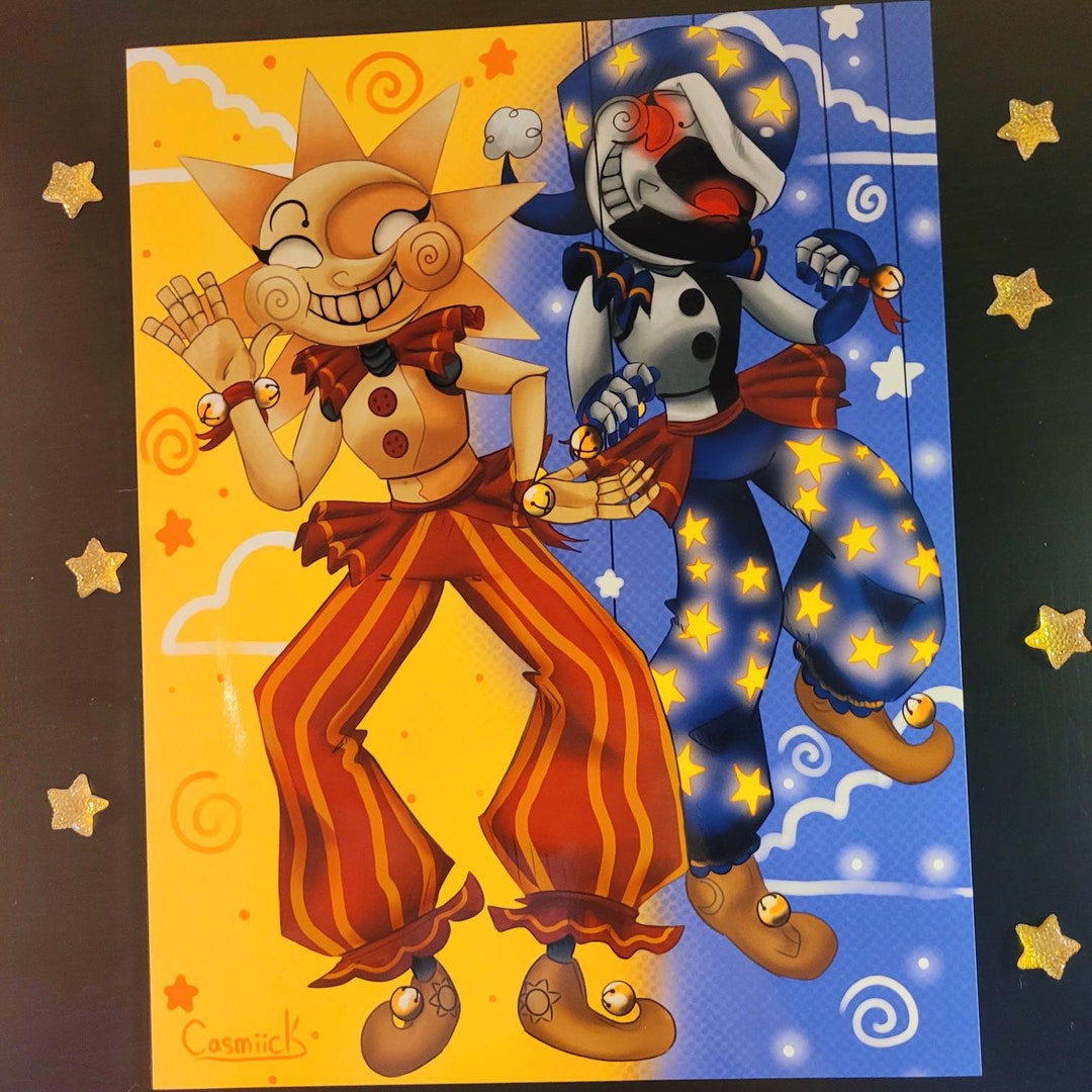 Sundrop & Moondrop FNAF Print - Etsy