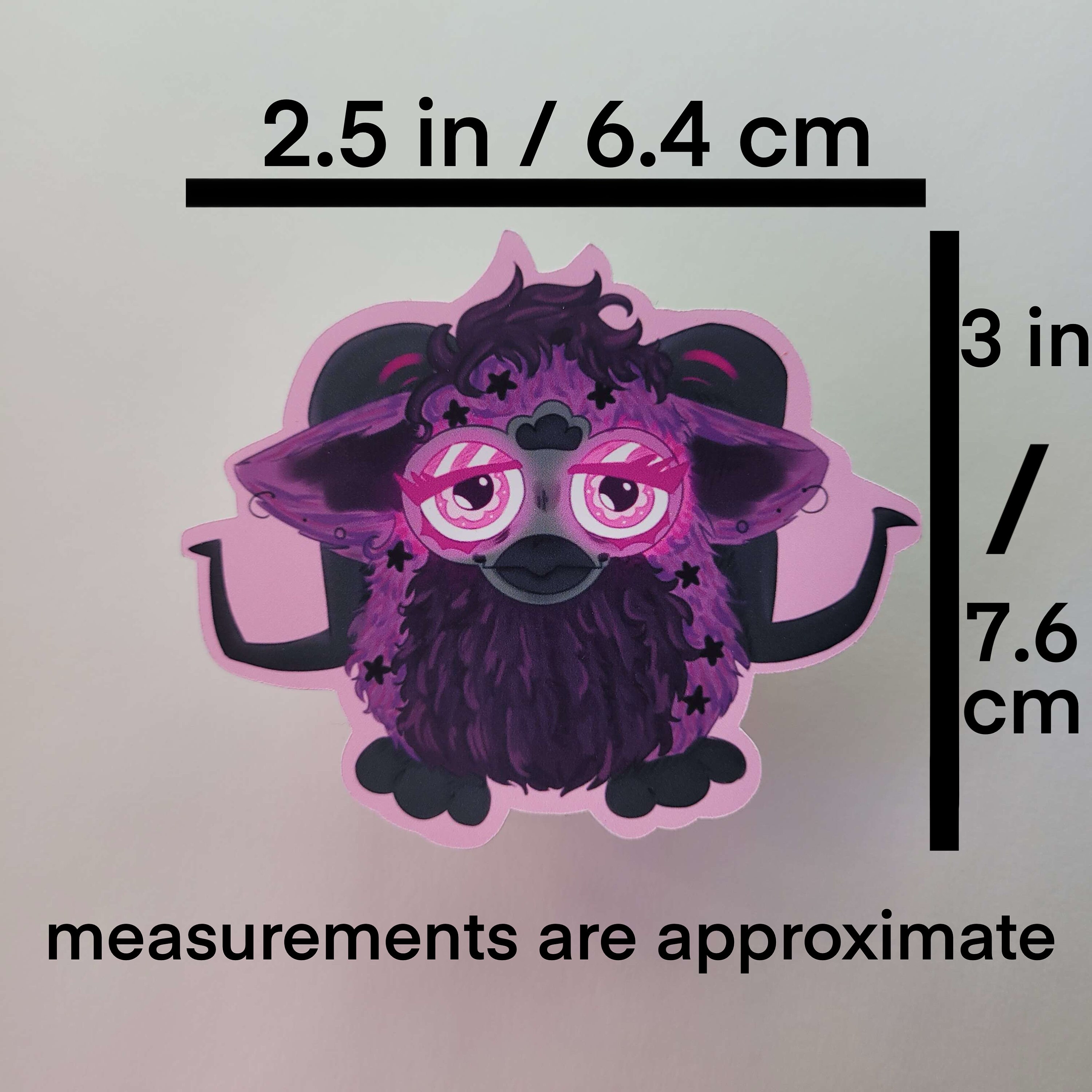 Gothic Furby Sticker - Etsy