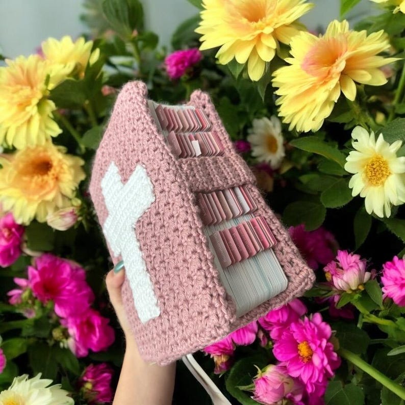 Crochet Bible Sleeve, Book Cover, Crochet Book Cover, Crochet Book ...