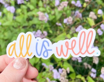All is Well - Etsy