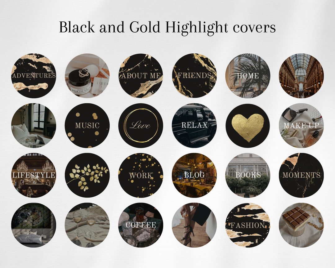 60 Instagram Story Highlight Icons, Luxury Highlight Covers Templates ...