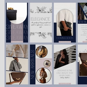 60 Royal Blue Instagram Templates Post and Story Branding - Etsy