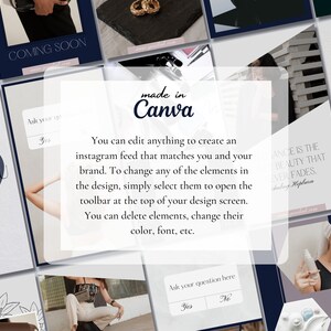 60 Royal Blue Instagram Templates, Post and Story, Branding Social ...