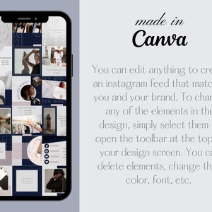 60 Royal Blue Instagram Templates Post and Story Branding - Etsy