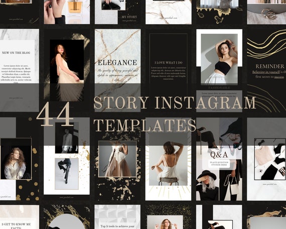 44 Luxury Instagram Story Templates Social Media Templates | Etsy