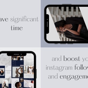 60 Royal Blue Instagram Templates Post and Story Branding - Etsy