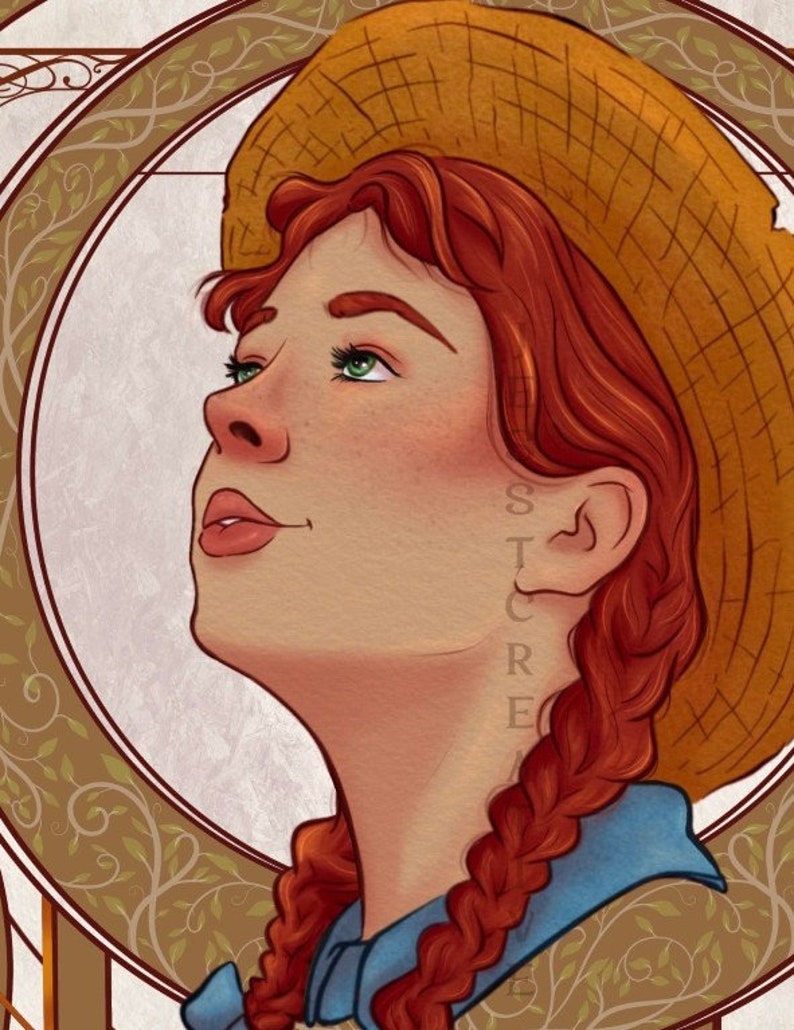 Anne of Green Gables Art Nouveau Poster 11x8.5 Print - Etsy