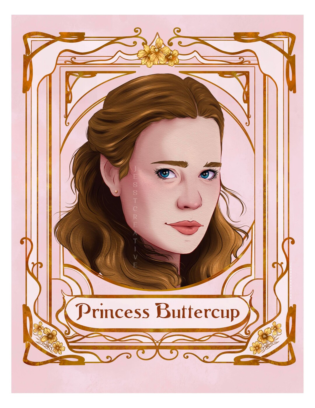 Princess Bride Inspired Art Nouveau Poster 11x8.5 Print - Etsy