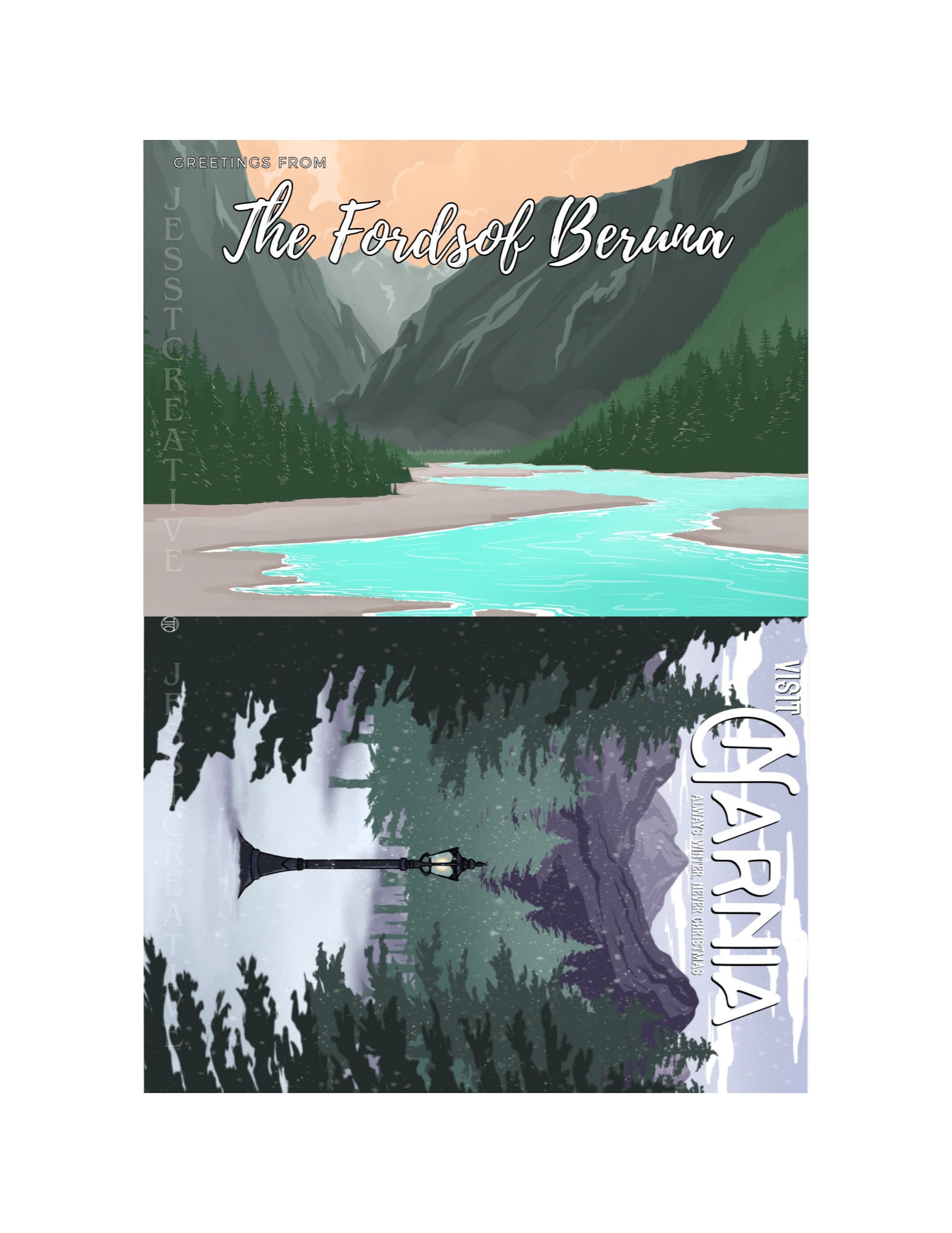 Narnia Inspired Postcards Full Set - Etsy