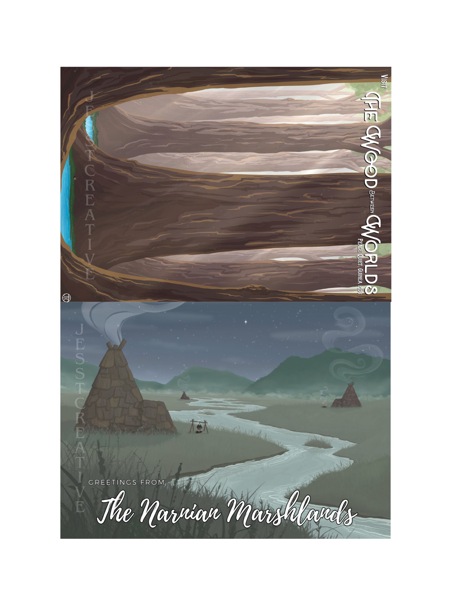 Narnia Inspired Postcards Full Set - Etsy