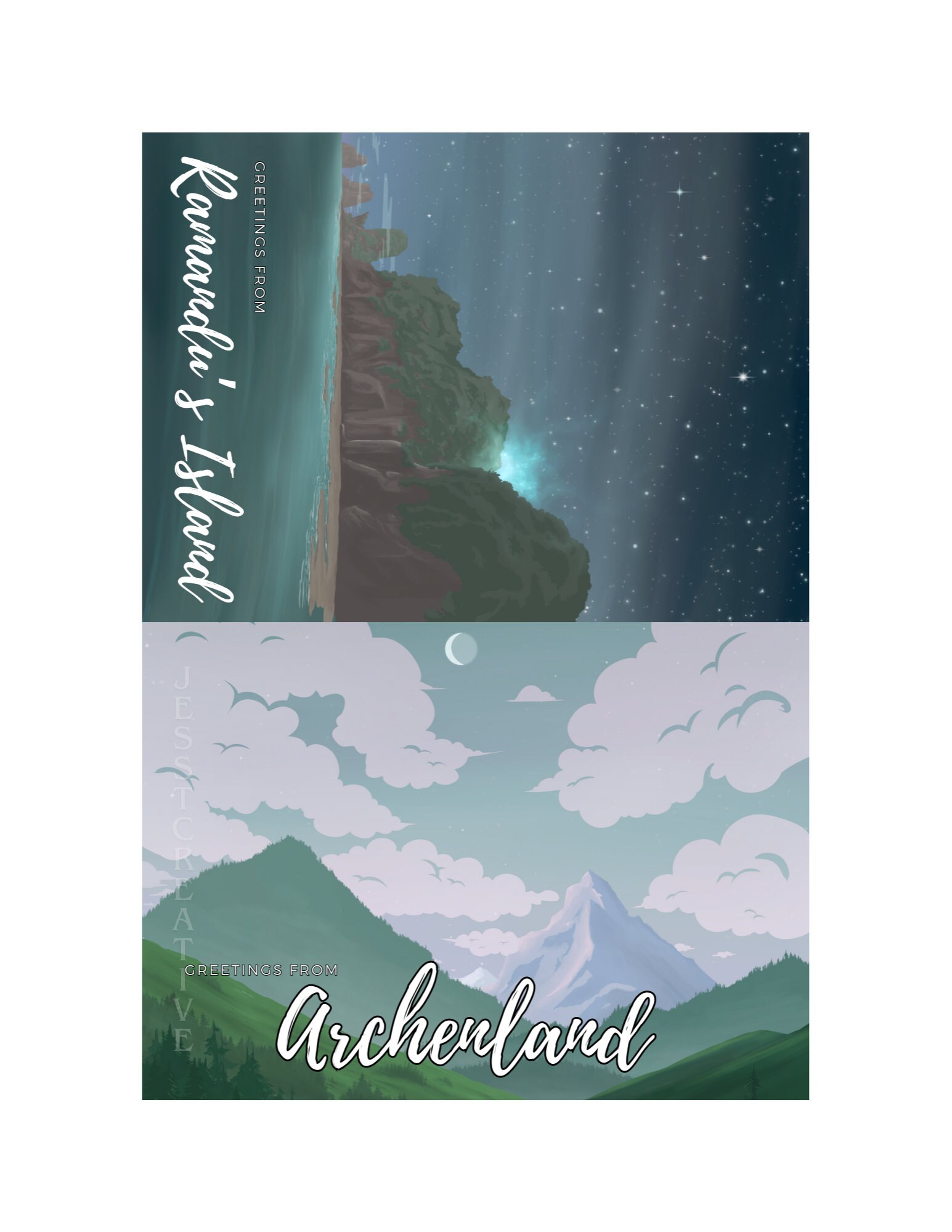 Narnia Inspired Postcards Full Set - Etsy