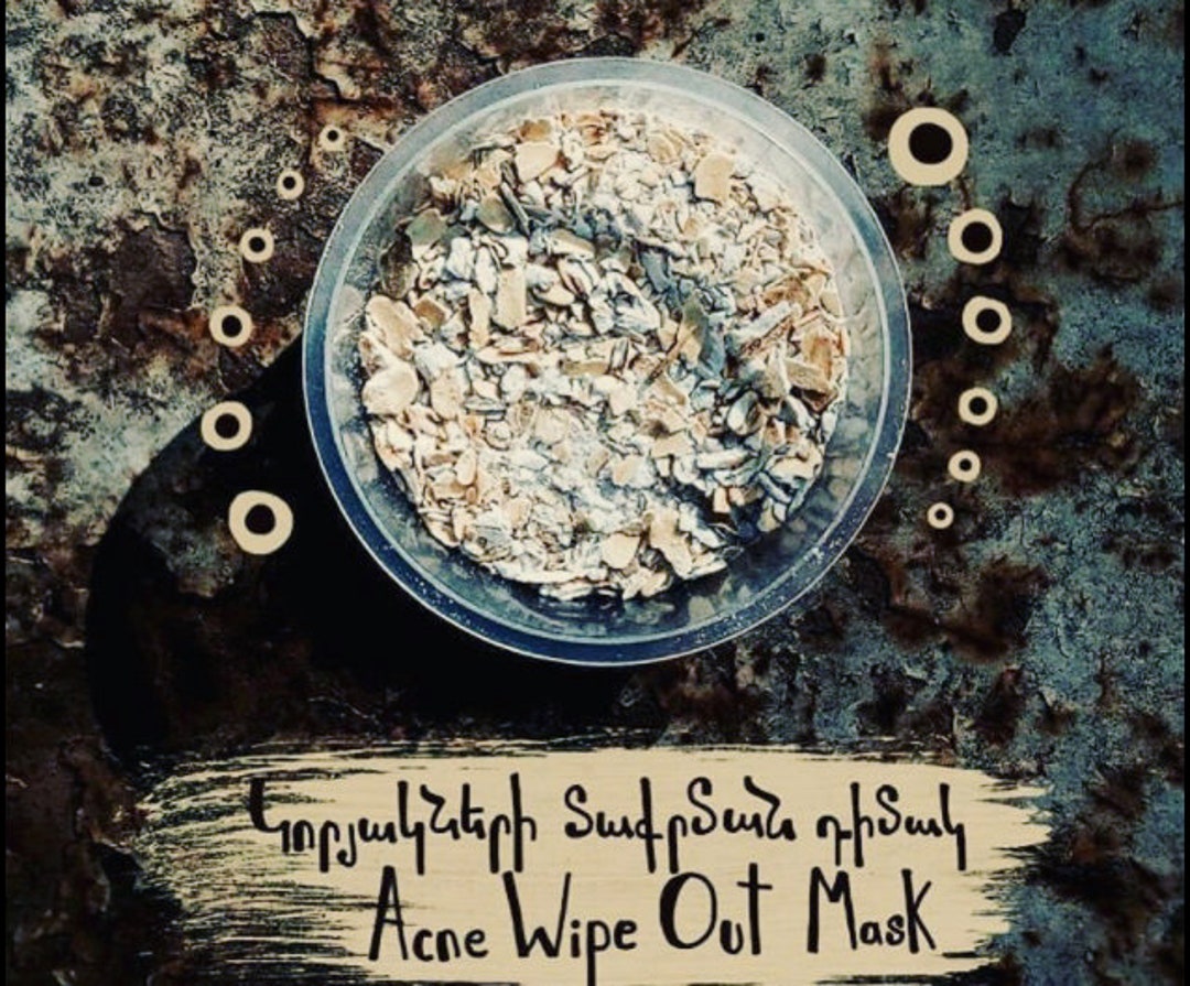 Acne Wipe Out Mask, 100% Organic, GMO Free, Gluten Free - Etsy
