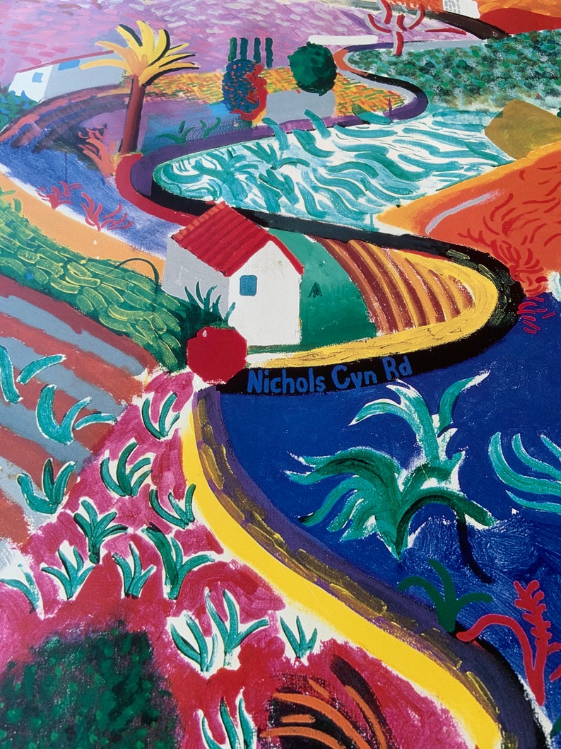 David Hockney Nichols canyon California metropolitan museum of | Etsy