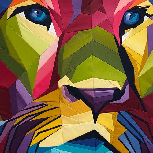 PDF the Heart of a Lion Foundation Paper Piece Pattern Lion - Etsy