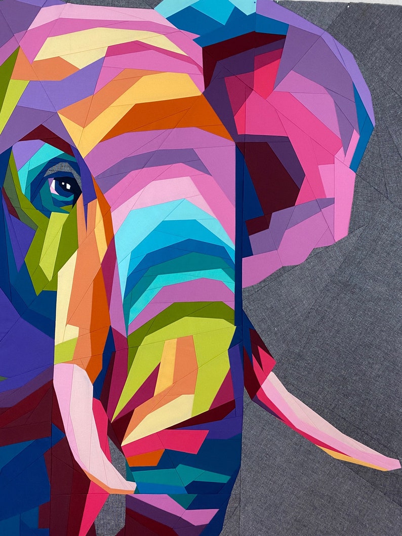 PDF the Matriarch Elephant Foundation Paper Piecing Quilt Pattern - Etsy