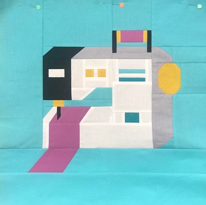 PDF Sewing Machine Foundation Paper Piecing FPP Quilt Block - Etsy