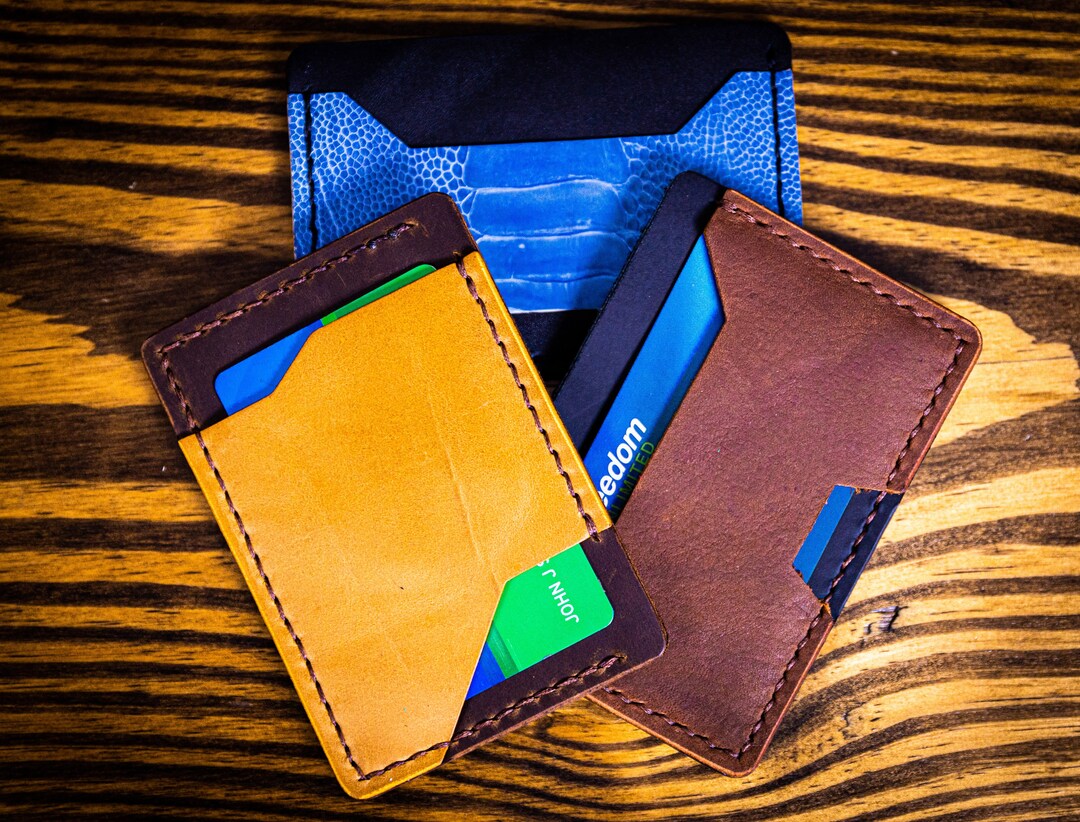 3 Pocket Wallet - Vertical/horizontal - Minimalist Wallet - Slim Wallet ...