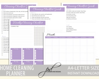 2024 Deep Cleaning Checklist Bundle Cleaning Planner Declutter ...