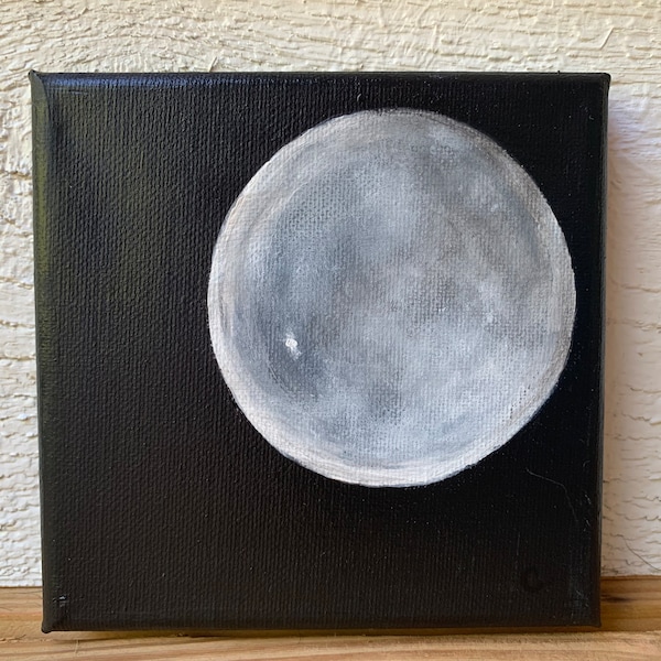 Moon Painting - Etsy