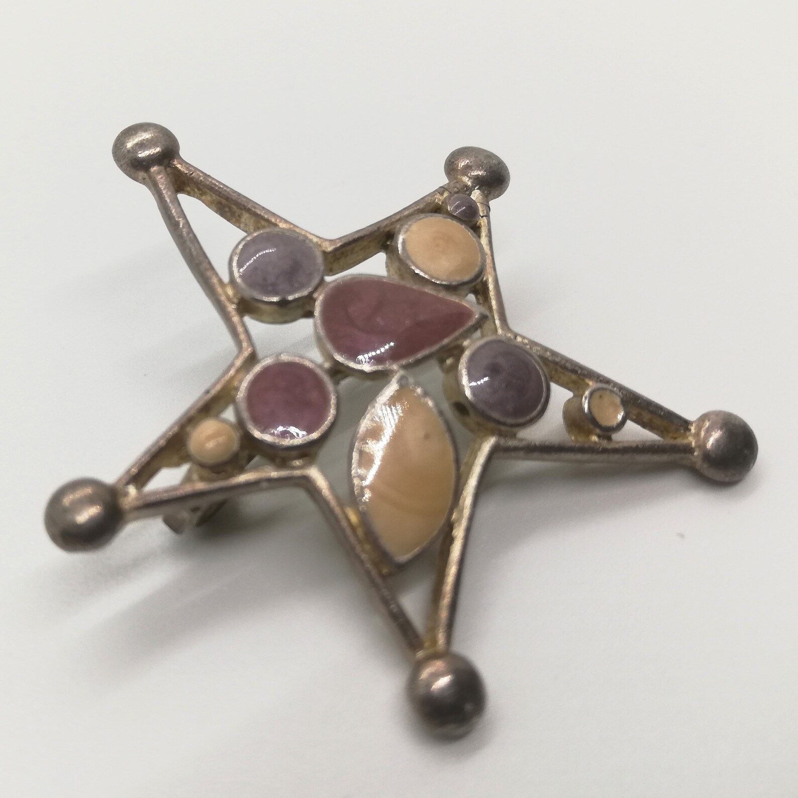 Vintage Stern Brosche, Star Lapel Pin, Pastell Emaille Pin, Vintage ...