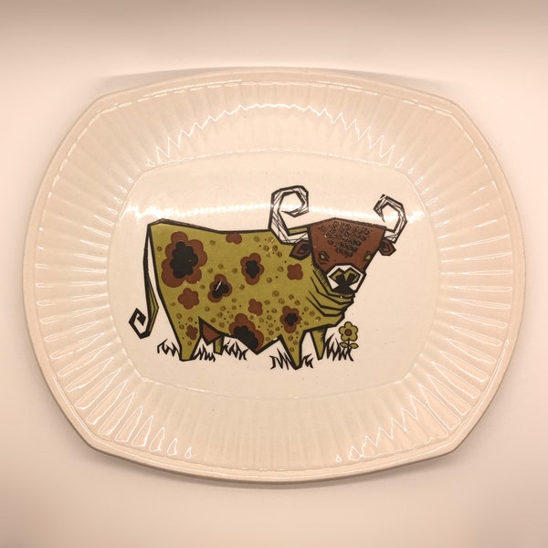Beefeater Cow Plate - Etsy