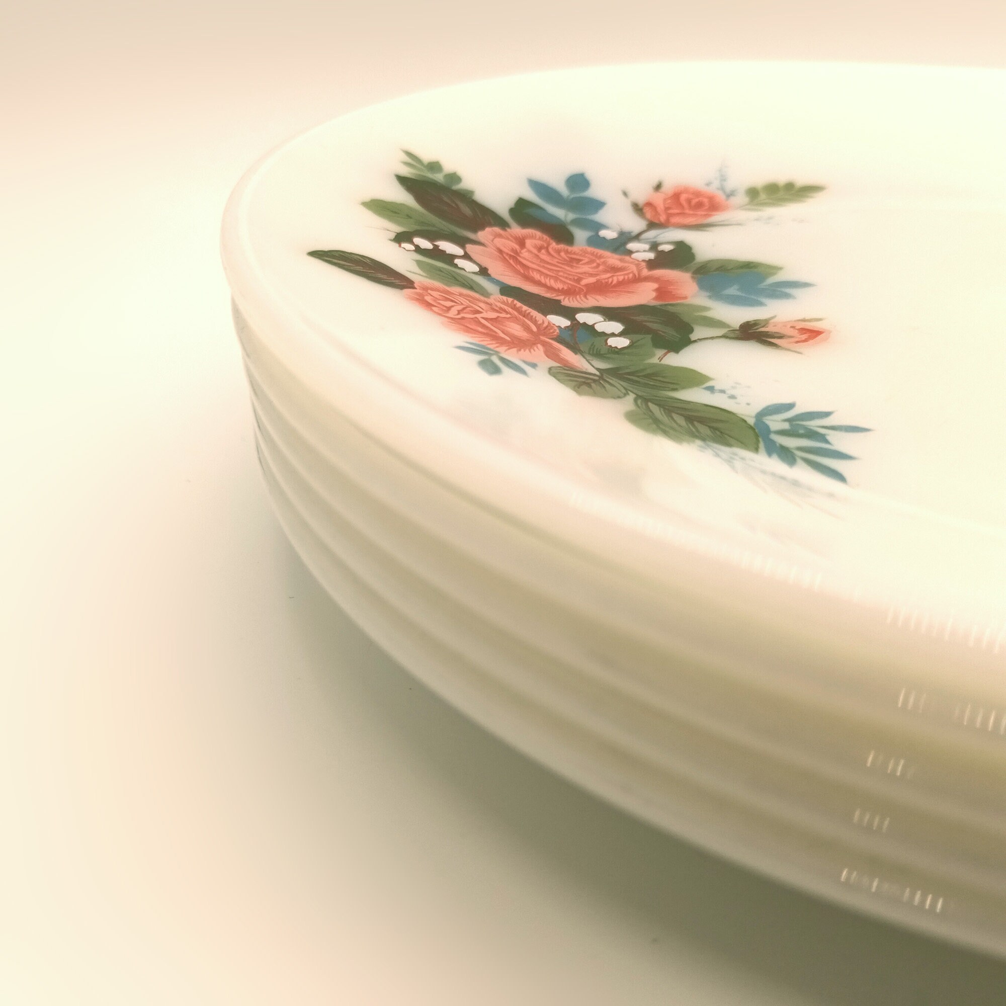 Pyrex Cottage Rose, Vintage Side Plates, Floral Side Plates, Salad ...