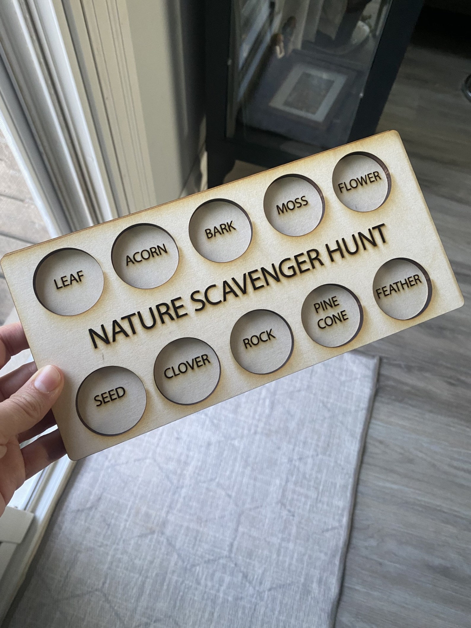 Nature Scavenger Hunt SVG Laser Cut File for Glowforge SVG Montessori ...