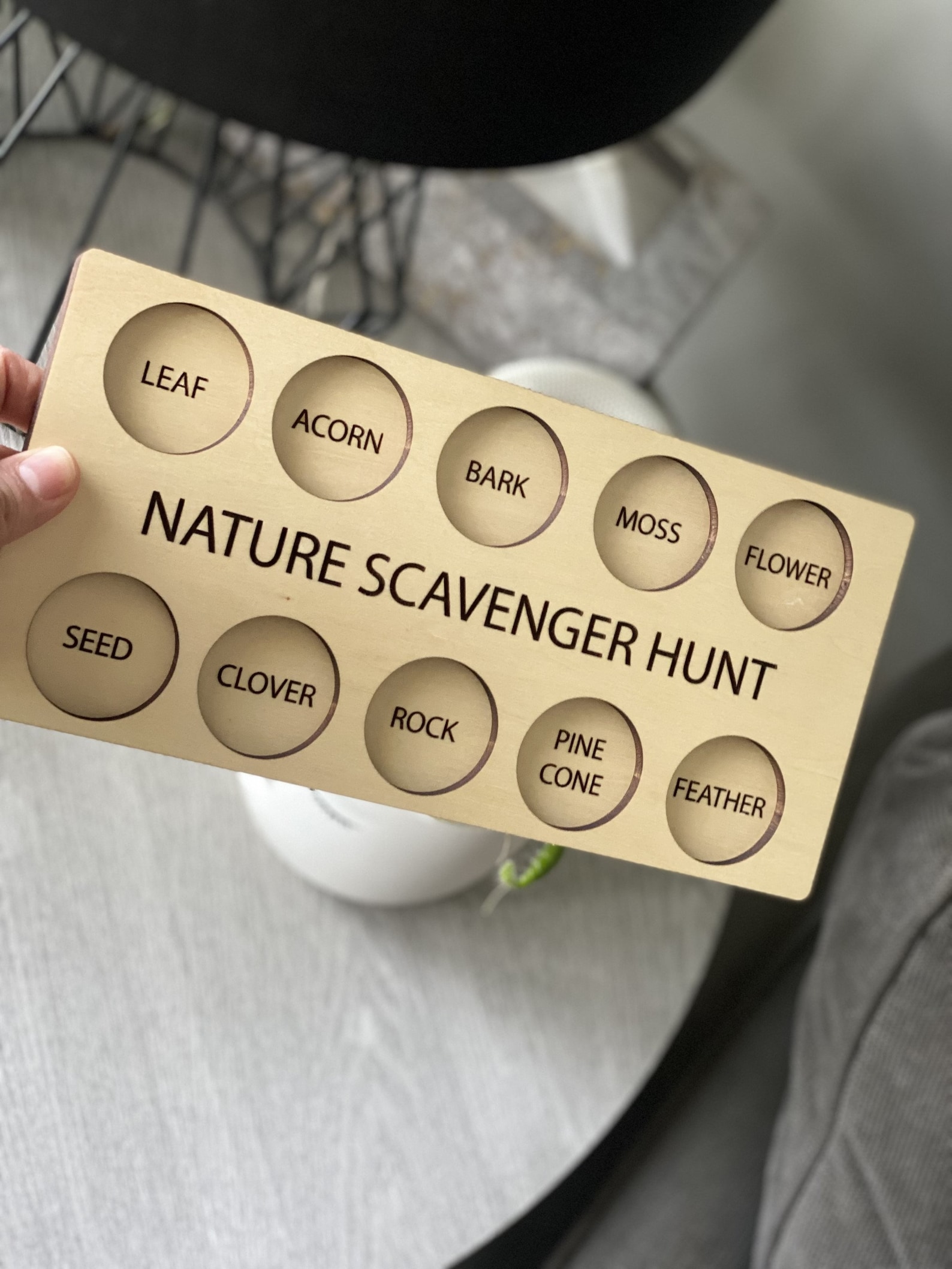 Nature Scavenger Hunt SVG Laser Cut File for Glowforge SVG Montessori ...