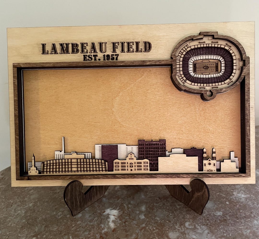 Pro Football Stadium Wood Laser Desk Decor - Etsy