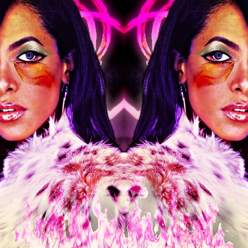 Aaliyah custom canvas print poster | Etsy