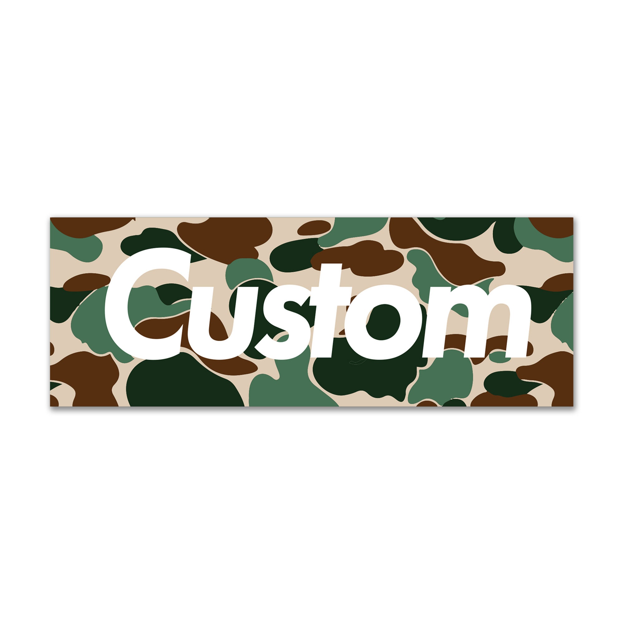 Customizable Red Rectangle Bumper Sticker 1.75 X - Etsy