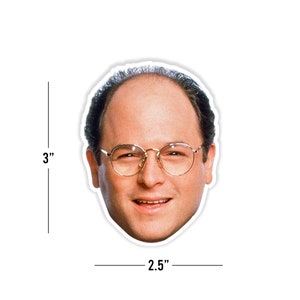 Seinfeld Character Faces - Bumper Sticker - 3" X 2.5" Decal - 6 Mil - Etsy