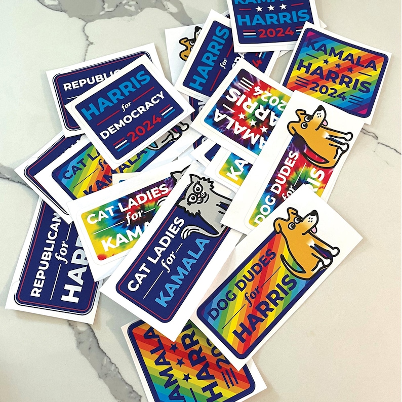Cat Ladies for Kamala - Bumper Sticker - 6" X 2.75" Decal - 6 Mil - Etsy