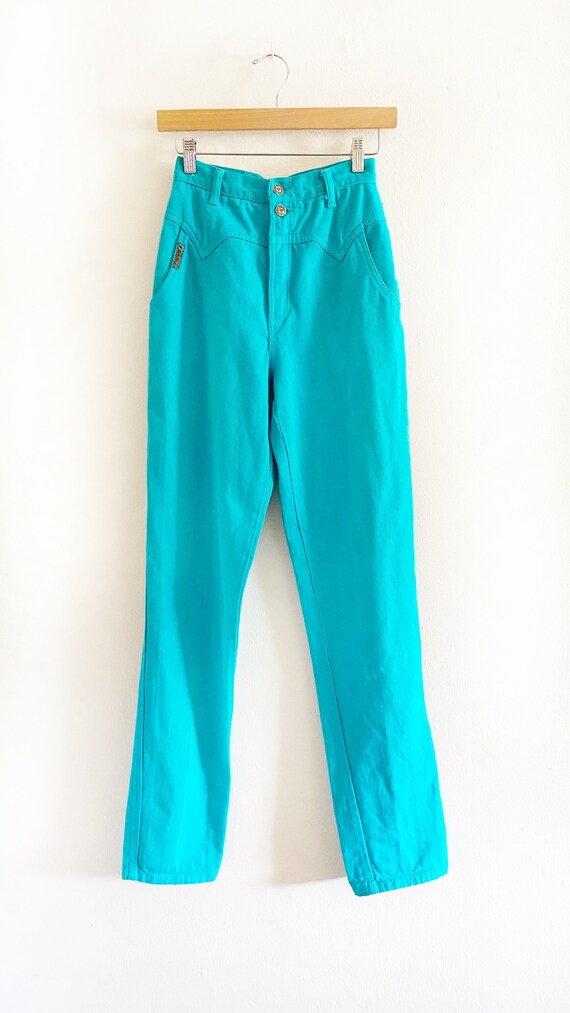 vintage 1980s turquoise blue - Gem