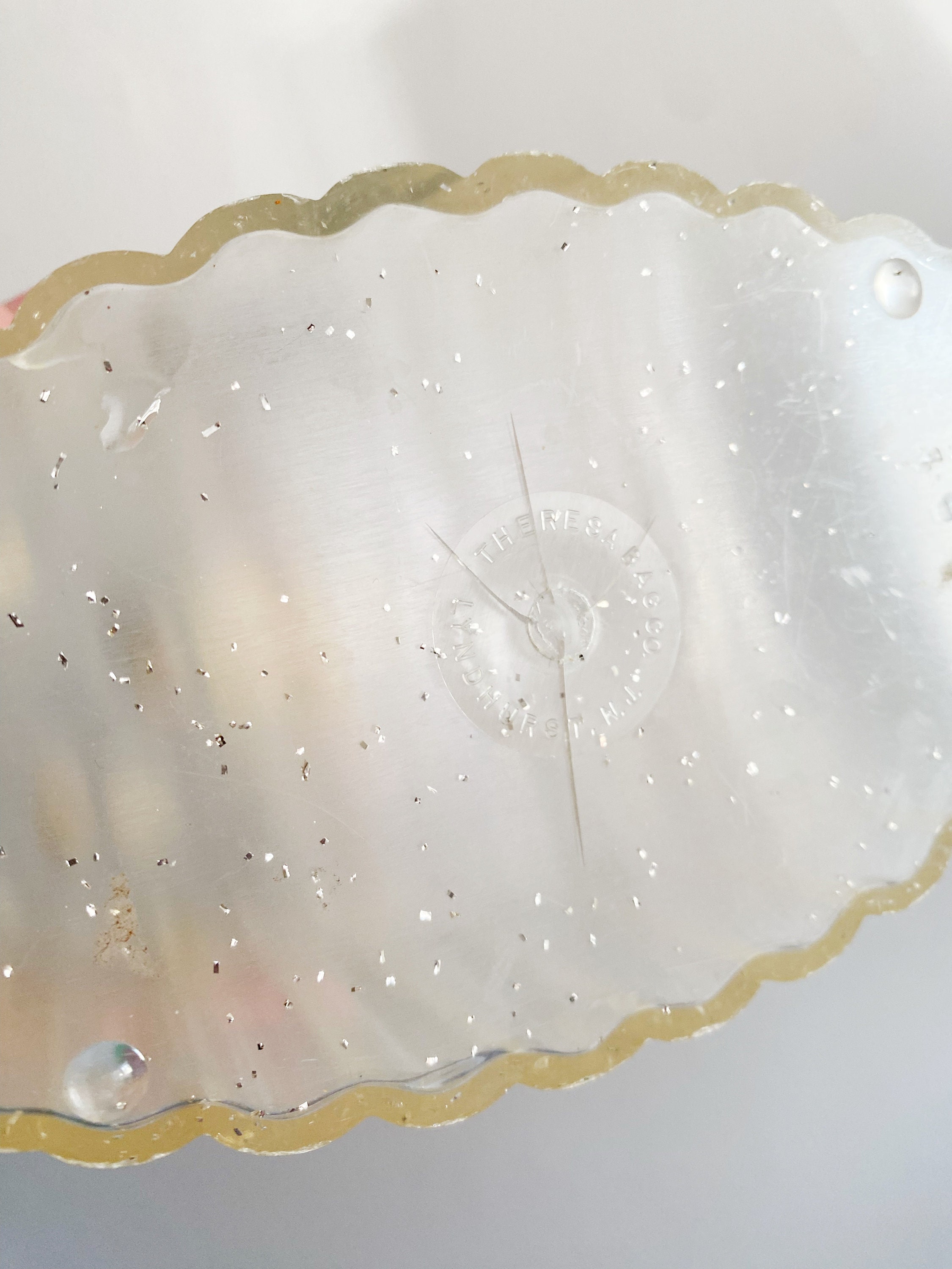 Vintage 1950s 50s Novelty Kissing Fish Theresa Bag Co Glitter Lucite ...