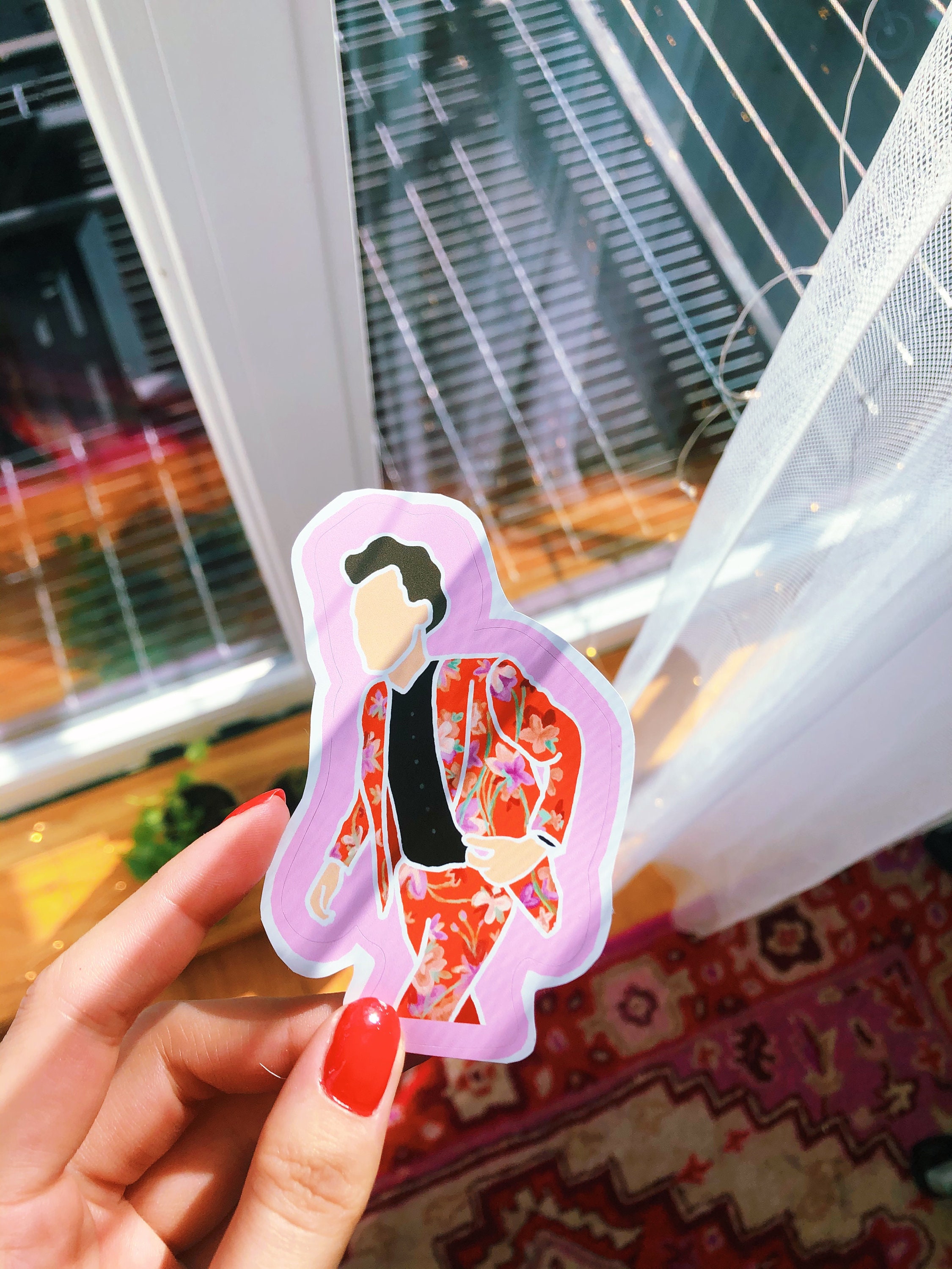 Harry Styles in Gucci Suit | Sticker - Etsy