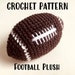 Football Crochet Pattern, Crochet Football Pattern, How to Crochet a ...