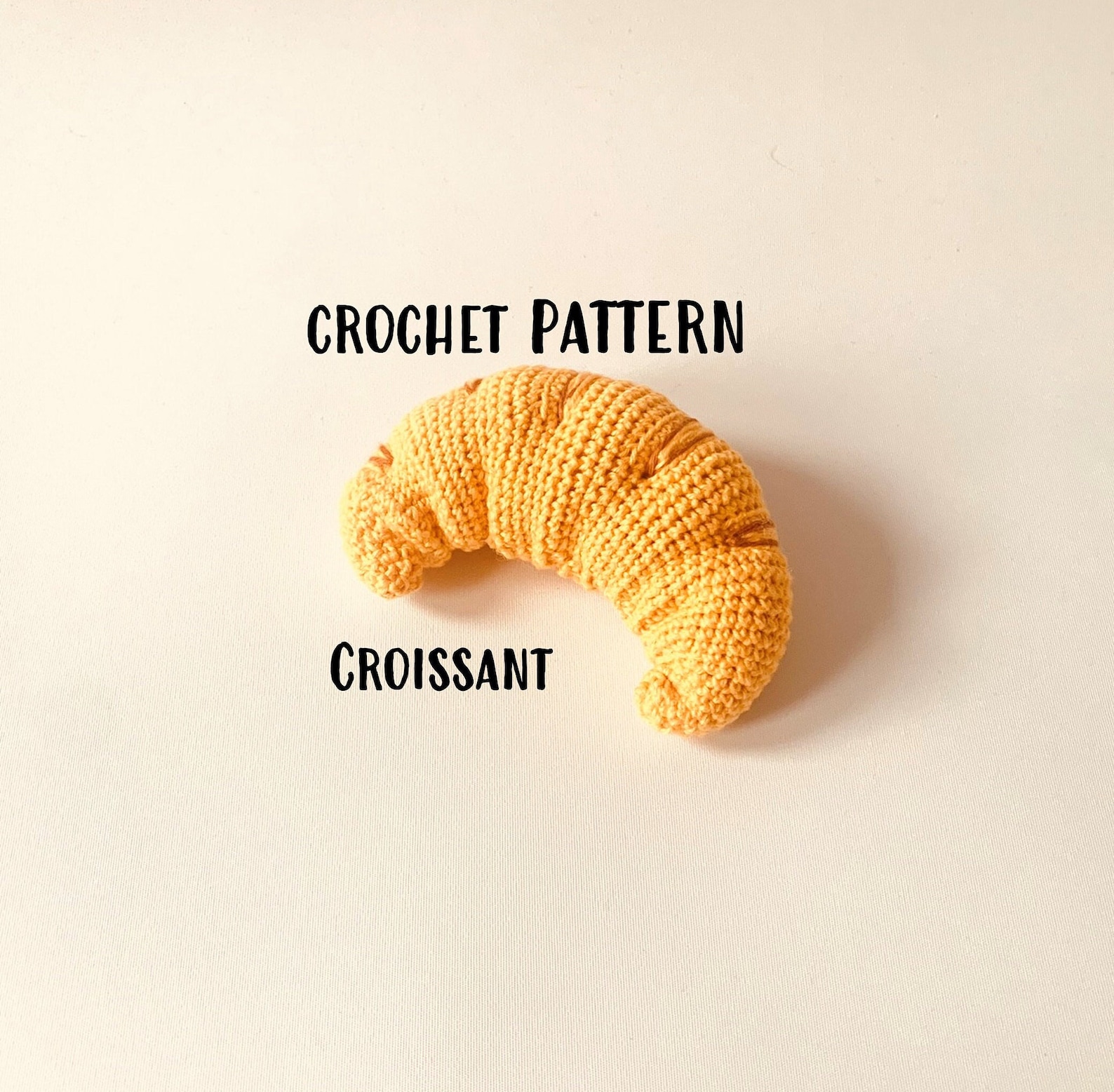 Crochet Croissant Pattern, Amigurumi Plush Play Food (PDF Pattern) - Etsy
