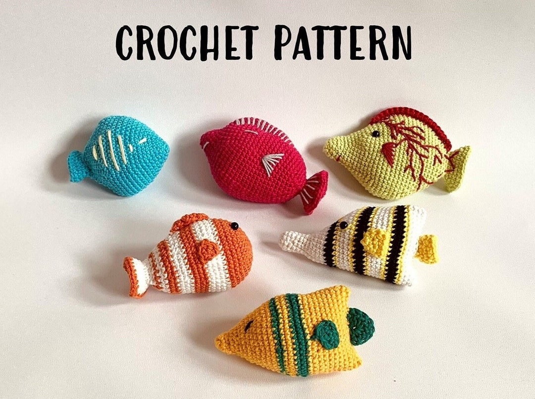 Crochet Pattern Fish, PDF Fish Bundle, Fish Crochet Pattern Bundle ...