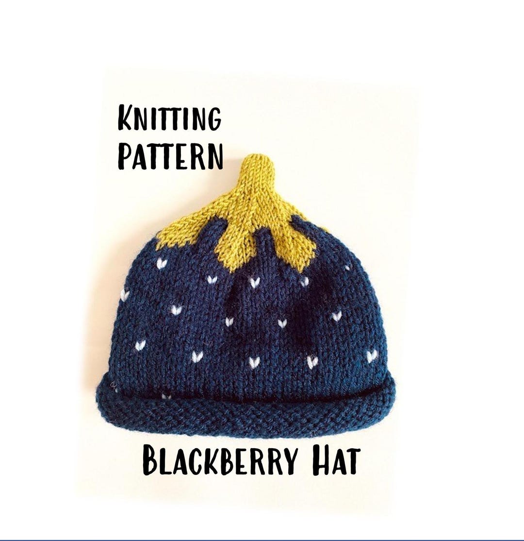 Blackberry Hat Pattern, Blackberry Hat, Forest Fruit Hat Pattern for ...
