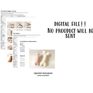 Crochet Bone Pattern, How to Crochet a Dog Bone, Bone Amigurumi Plush ...